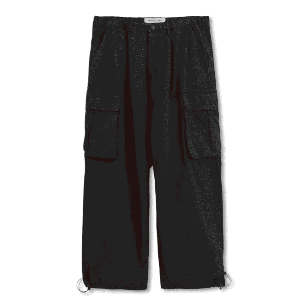 Nu Yorica! - STAY HUMAN ON EARTH Ripstop Superover Cargo Trousers Black